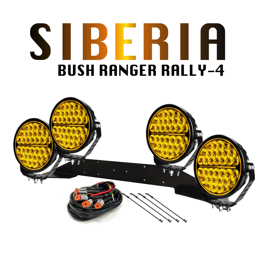 4-pack Siberia BUSH RANGER 9″ -komplett paket, RALLY-4 - Proled